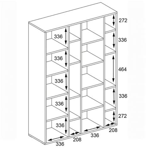 Книжная полка стеллаж для книг и декора этажерка для игрушек на 20 ячеек Olmi Om211 5 фото