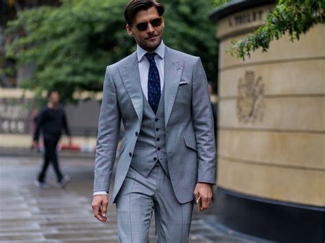 Trajes Gris Outlet Oscuro Para Discounts Hombre