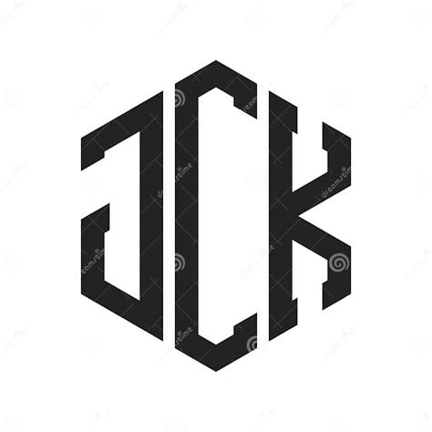 Jck Logo Design Initial Letter Jck Monogram Logo Using Hexagon Shape