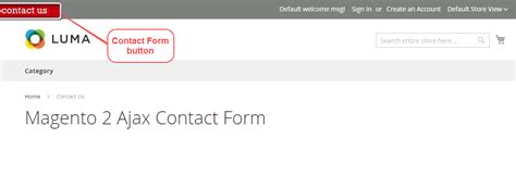 Magento 2 Ajax Contact Form Contact Us Widget