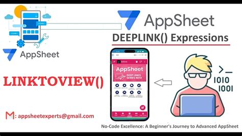 Appsheet Tutorials Deeplink Expressions Linktoview Appsheet For Beginners Appsheet