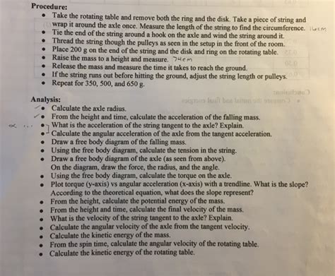 Solved Rotational Dynamics Lab Looking For Help In Chegg