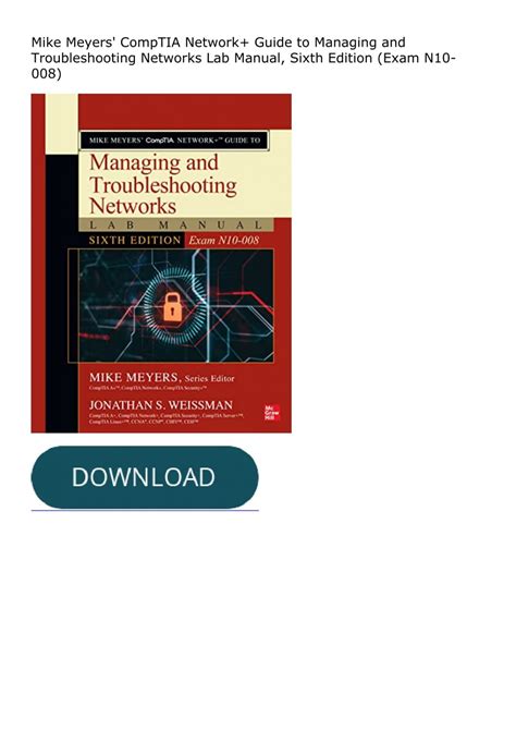 Download️ Free Pdf Mike Meyers Comptia Network Guide To Managing And Troubleshooting
