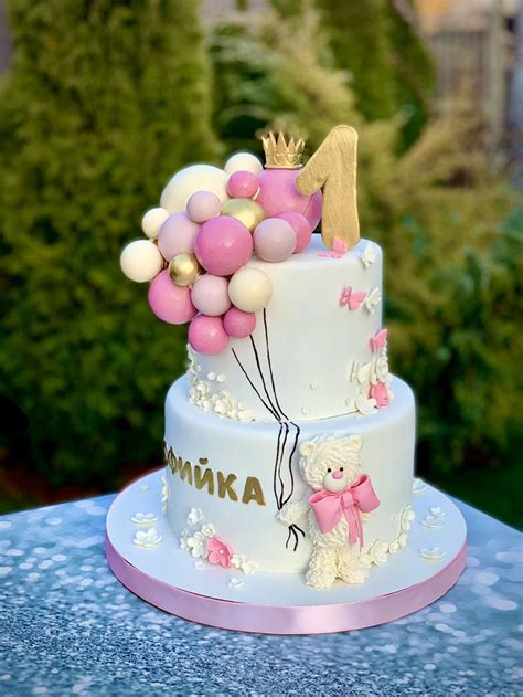 Торт на годик девочке Decorazioni Torte Battesimo Torte Di Compleanno Torte