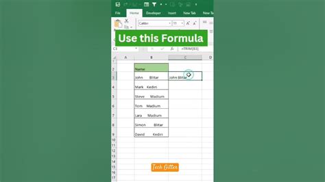 Remove Extra Space In Excel Youtube