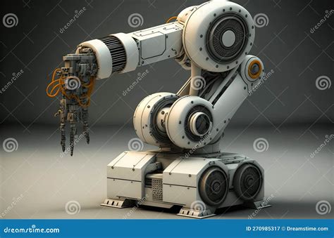 Industry Robot Arm Control Stock Illustration Illustration Of Technology 270985317