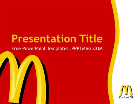 Free Mcdonalds Powerpoint Template Riset