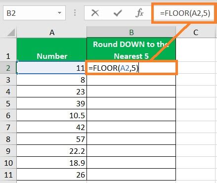 Rounding Up Or Down To The Nearest 5 Or Any Multiple In Excel