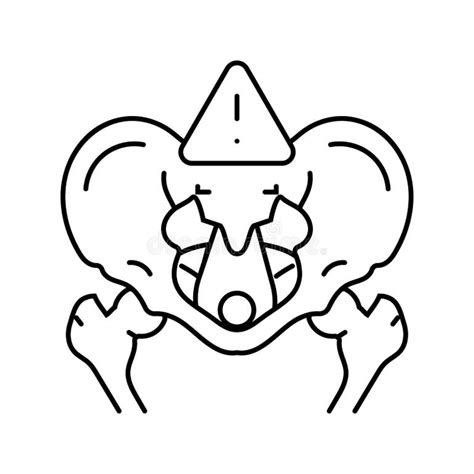 Thyroid Disorders Woman Disease Line Icon Vector Illustration Stock Illustration Illustration