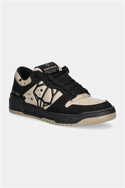 Naked Wolfe Leather Sneakers Cm 00 Black Color Cm 00 Black Nubuck Latte