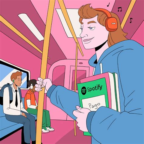Spotify Premium Ads Prepaid On Behance Illustration Character Flat