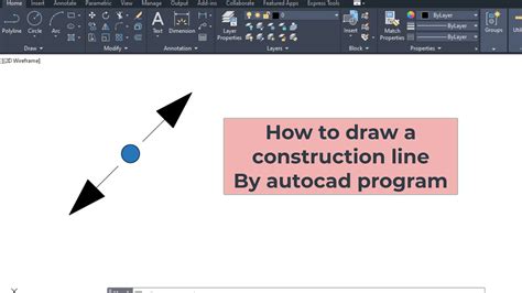 How To Draw Construction Line By Autocad YouTube