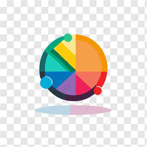 Colorful Business Pie Chart Symbol Or Pie Symbol For Business Idea