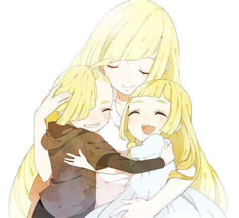 Lillie Lusamine And Gladion Pokemon And More Drawn By Haruna Baaaaka Danbooru