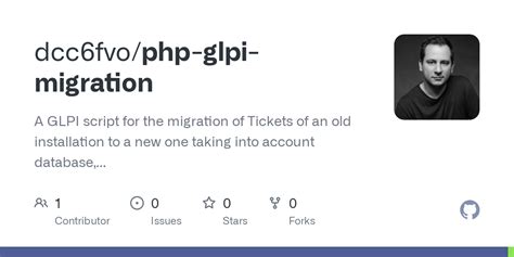 Github Dcc6fvophp Glpi Migration A Glpi Script For The Migration Of Tickets Of An Old