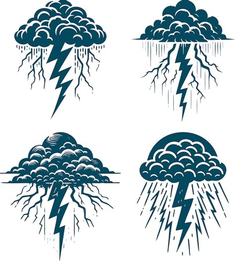 Lightning Stencil Vectors And Illustrations For Free Download