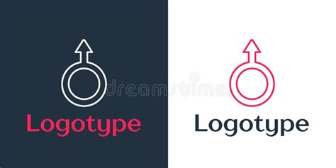Logotype Gender Icon Isolated On White Background Symbols Of Men And Women Sex Symbol Stock