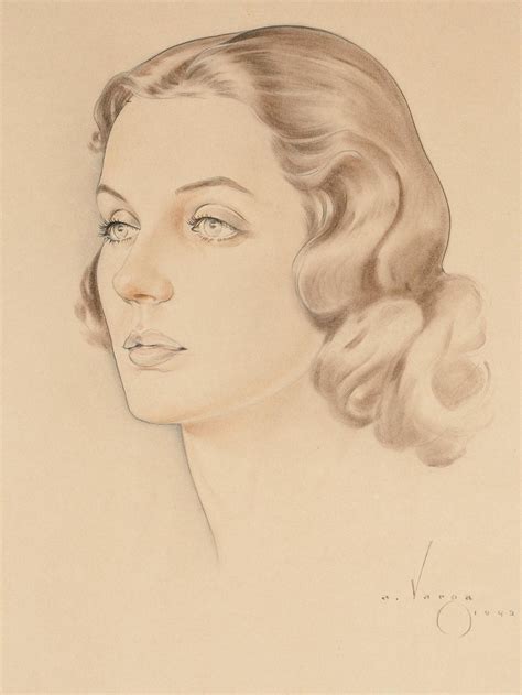 Alberto Vargas Portrait Of Janice I Hickey Esquire Girl 1942
