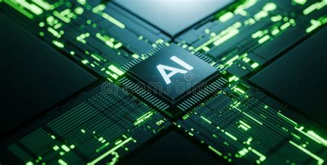 Ai And Artificial Intelligence Chip On Circuit Board Cpu Processor