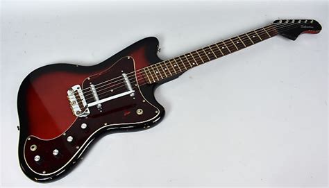 1960s Silvertone 1452 Danelectro Redburst Lipstick Pickup Reverb