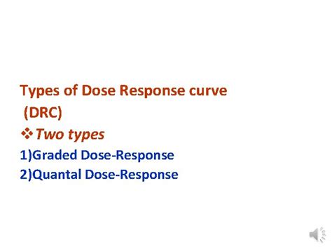 Dose Response Curve Dose Response Curve Relationship Between