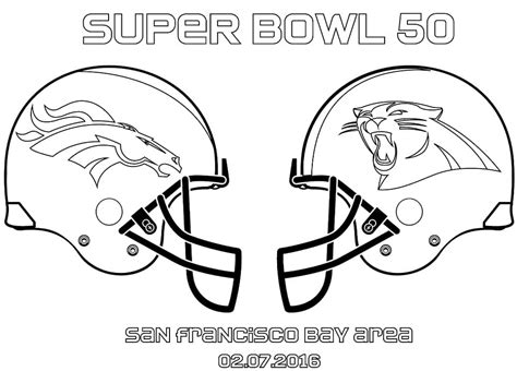 Super Bowl 50 Coloring Pages