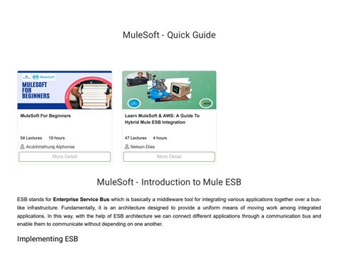 SOLUTION Mulesoft Quick Guide Studypool