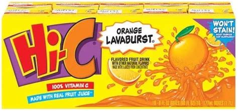 Jugo Hi C Naranja Refresco Refrescante Y Nutritivo Jugando Ando