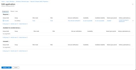 enterprise app catalog app deployment and patching via intune