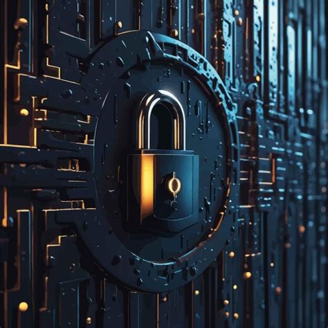 Premium Vector 3d Rendering Of A Padlock With Glowing Neon Glowing