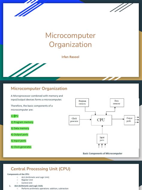 Microcomputer Organization | PDF | Central Processing Unit | Computer Data Storage