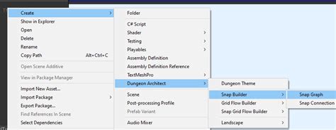 design snap flow graph dungeon architect for unity