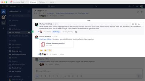 organize conversations using threaded discussions mattermost