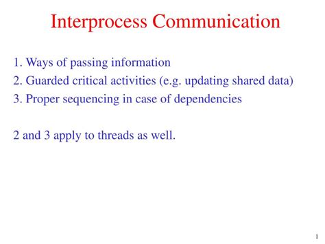 Ppt Interprocess Communication Powerpoint Presentation Free Download