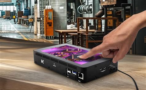 Kksb Aluminum Case For Raspberry Pi 5 Compatible With Official 7 Inch