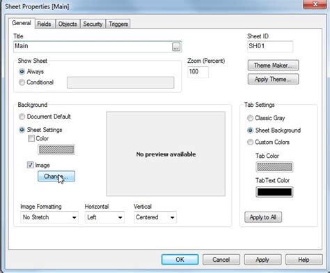 Set Background Image In QlikView Document
