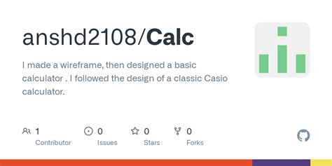 GitHub Anshd Calc I Made A Wireframe Then Designed A Basic Calculator I Followed The