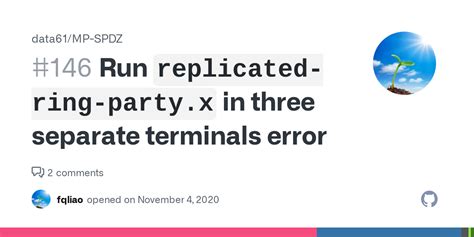 Run Replicated Ring Party X In Three Separate Terminals Error Issue