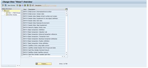 RCC03 SAP Tcode RO Control Views Transaction Code