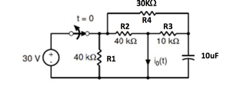 Solved Solve And Plot The Current Io T In The Circuit Shown Chegg