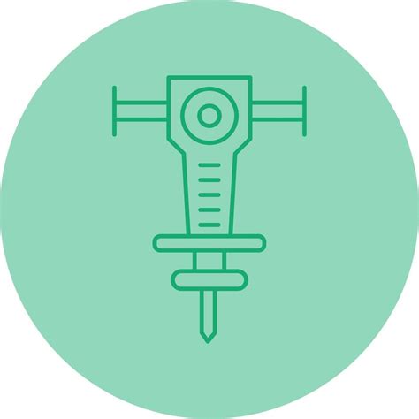 Jackhammer Line Dual Tone Circle Icon 47476933 Vector Art At Vecteezy