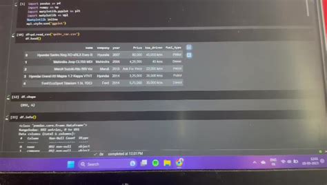 Moses Fernandes On Linkedin Completed The Ml Internship Week2 Task Car Price Predictor Internpe