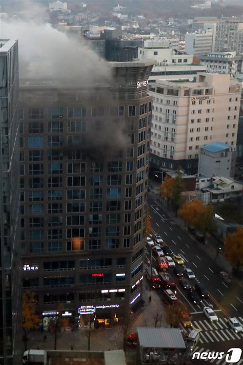 검은연기 피어오르는 종로 주상복합 아파트 네이트 뉴스