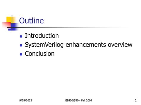 SystemVerilog 20041201165354 Ppt