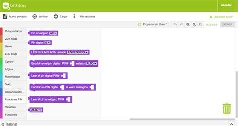 Bitbloq Español Arduineando