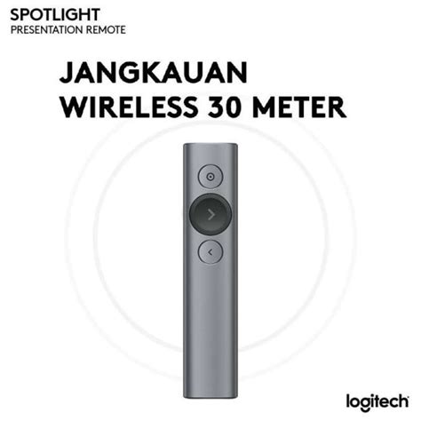 Jual Logitech Spotlight Pointer Presenter Wireless Bluetooth Slate Di