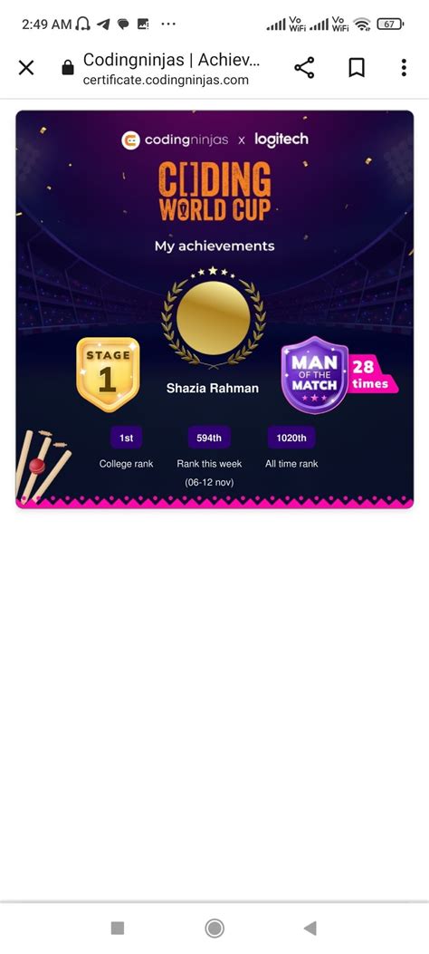 Codingworldcup Codingninjas Logitechmxseries Shazia Rahman