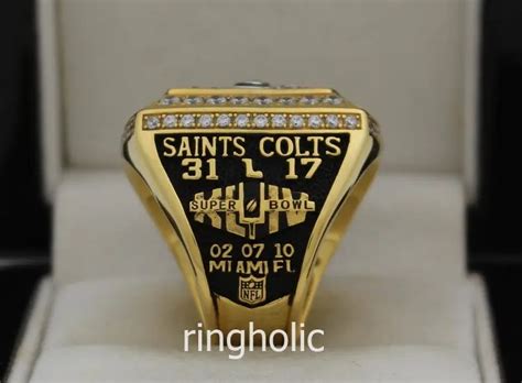 New Orleans Saints 2009 Nfl Super Bowl Championship Ring