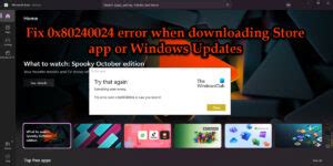 Fix X Microsoft Store Or Windows Updates Error