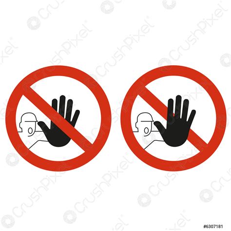 do not pass or enter sign on a white background stock vector 6307181 crushpixel